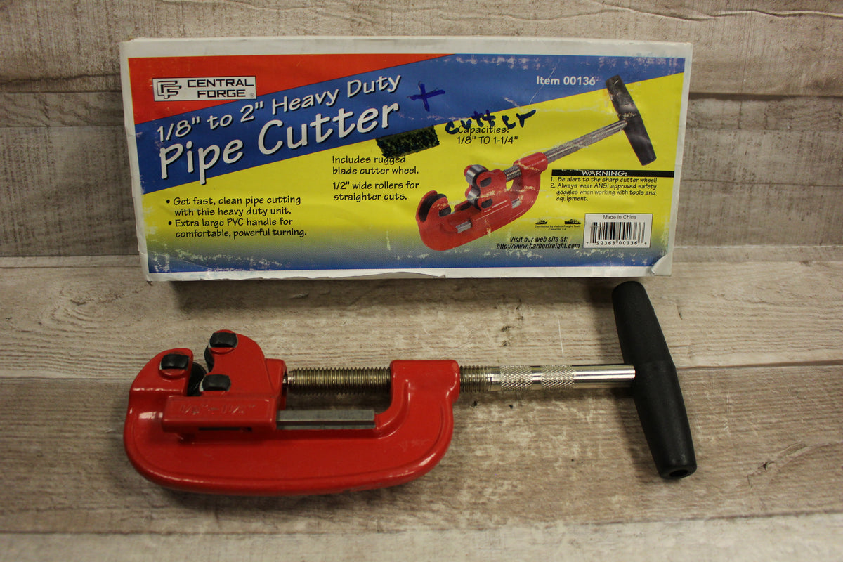 Central Forge 1/8" to 2" Heavy Duty Pipe Cutter -Used – Military Steals ...