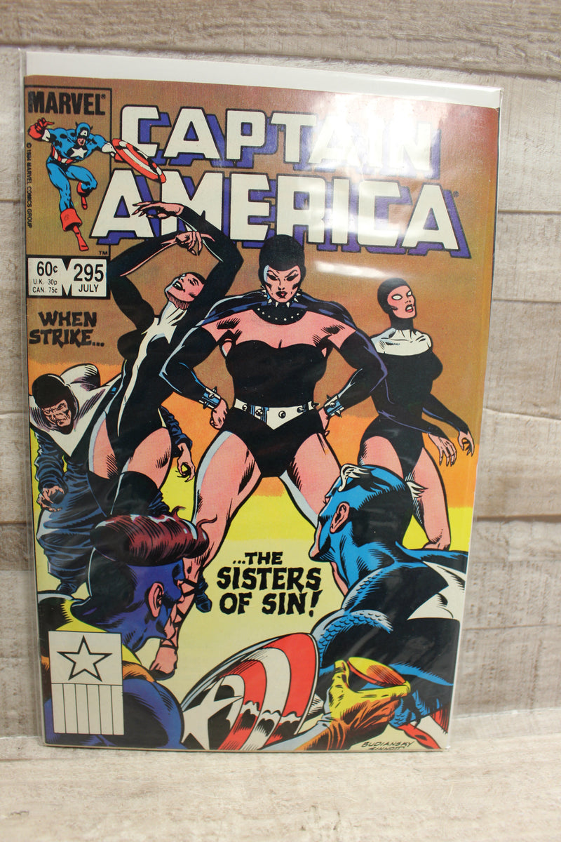 Marvel Comics Captain America #295: 1st Sisters of Sin Comic Book -Use ...