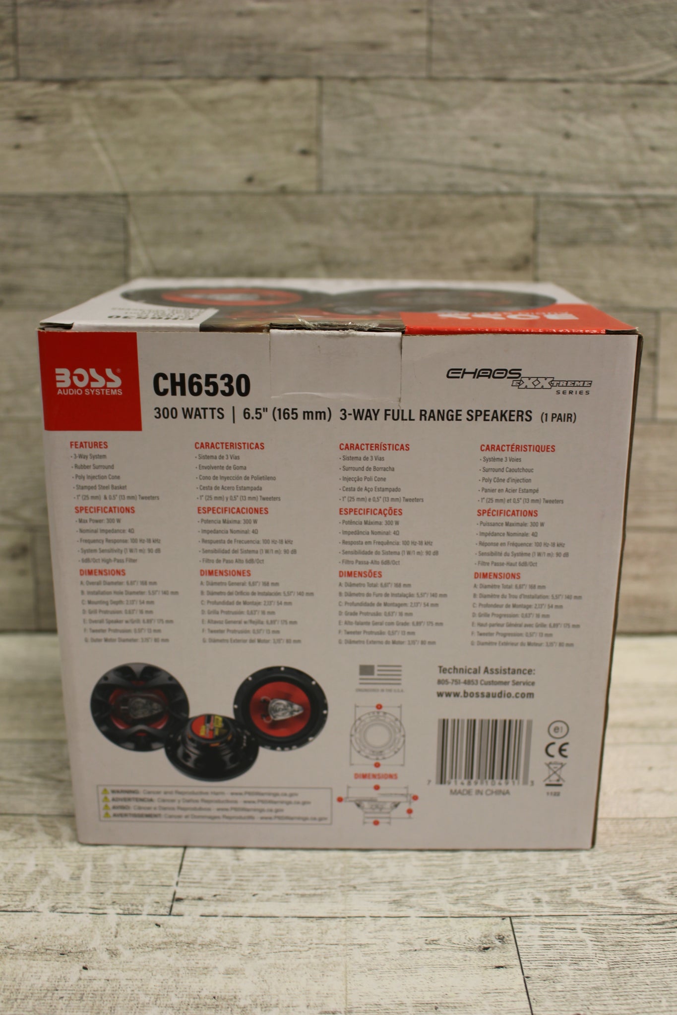 BOSS Audio Systems CH6530 Chaos Series PAIR 6.5" Car Door Speaker Cove ...