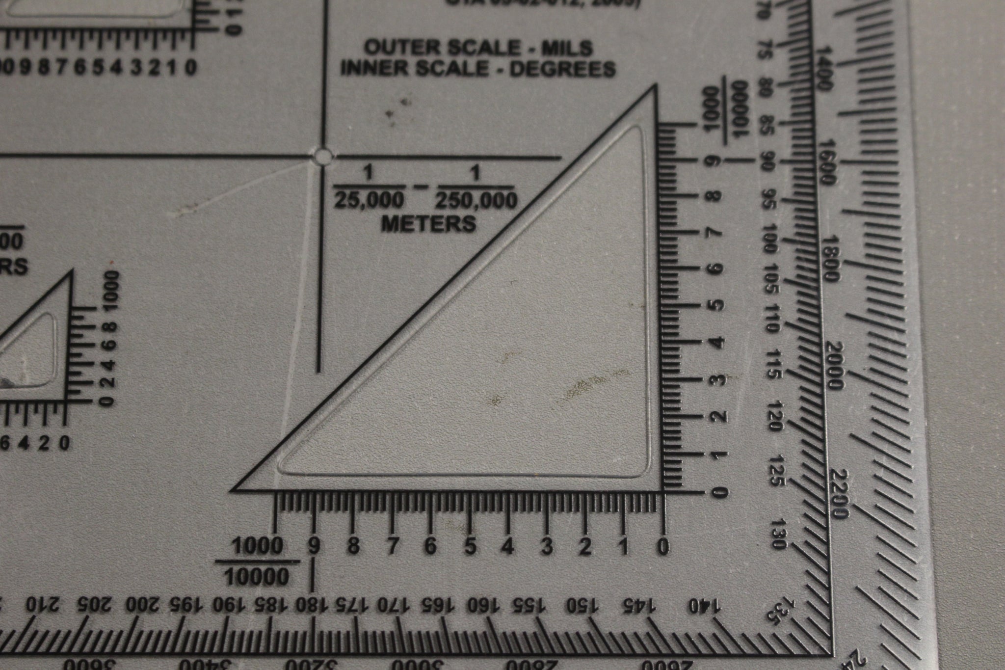 US Army Graphic Training Aid Coordinate Scale and Protractor - GTA 5-2 ...
