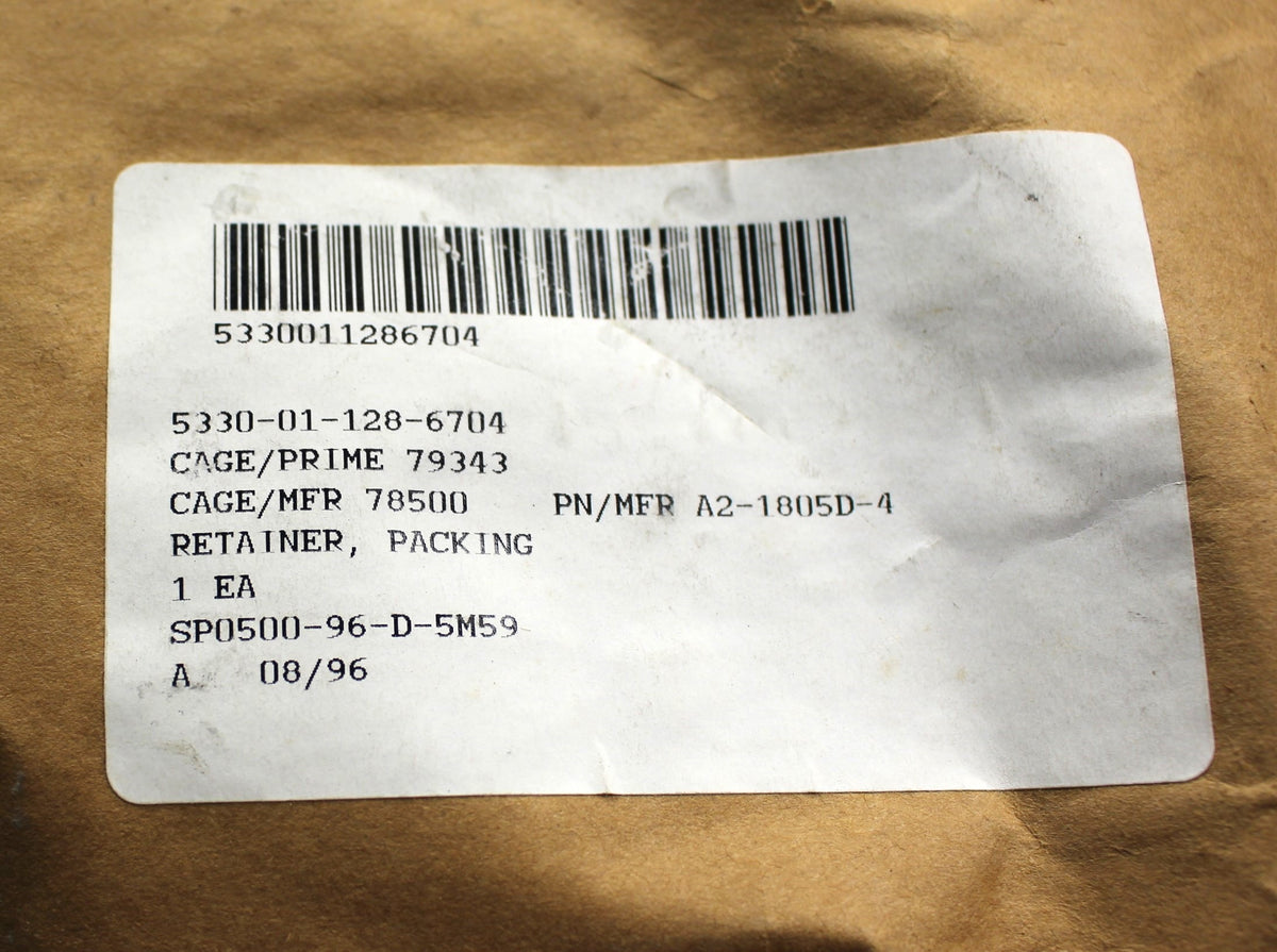 Packing Retainer - 5330-01-128-6704 - PN A2-1805D-4 - New – Military ...