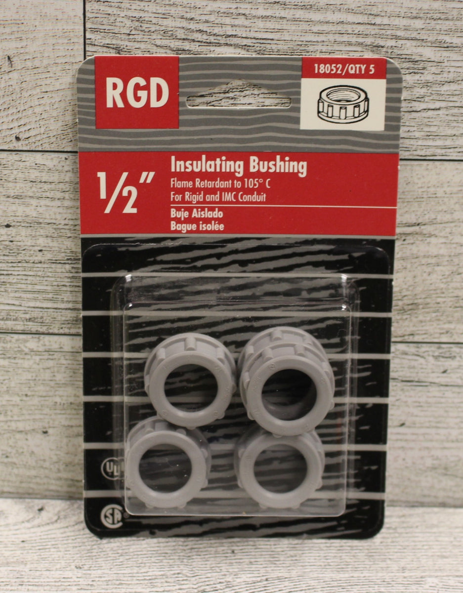 Sigma 1/2 in. Rigid/IMC Conduit Insulating Bushing - 5 Pack - 18052 ...
