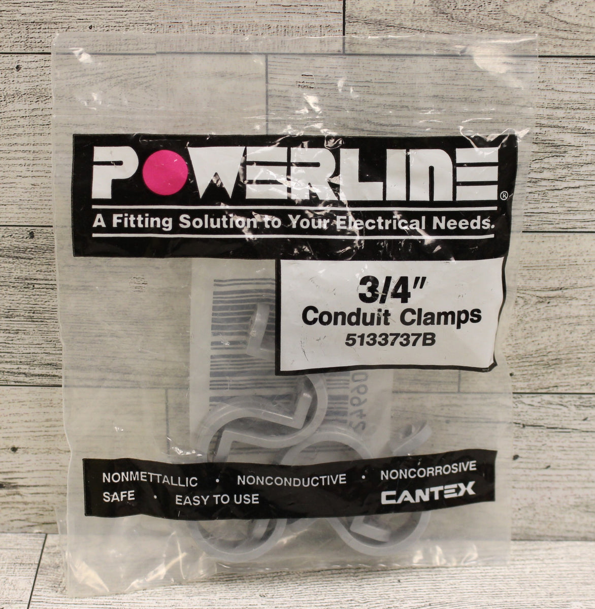 Cantex Powerline 3/4" PVC Conduit Clamps - 5 Pack - 5133737B - New ...