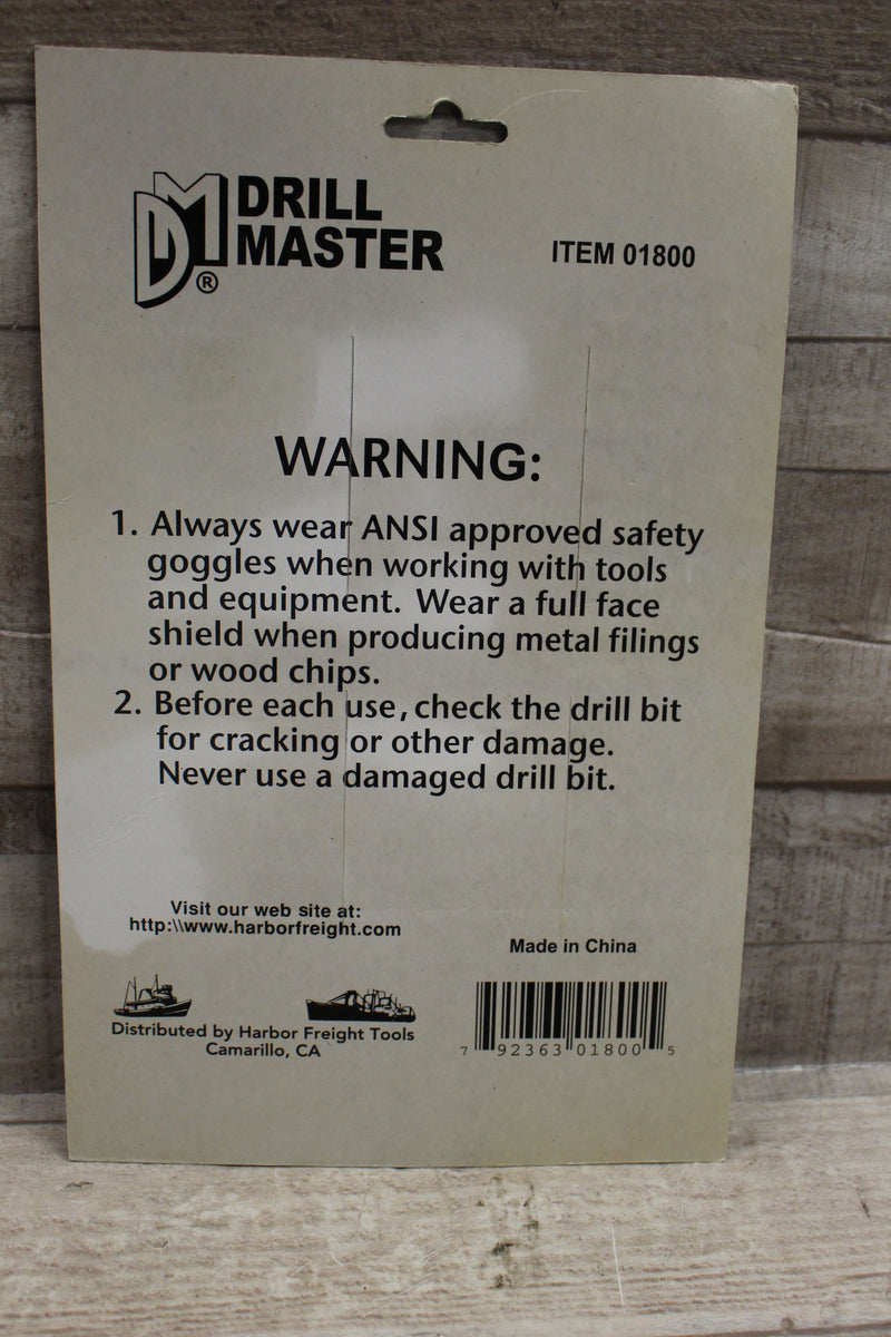 Drill Master 13-Piece HSS Titanium Nitride Coated Drill Bit Set -New ...