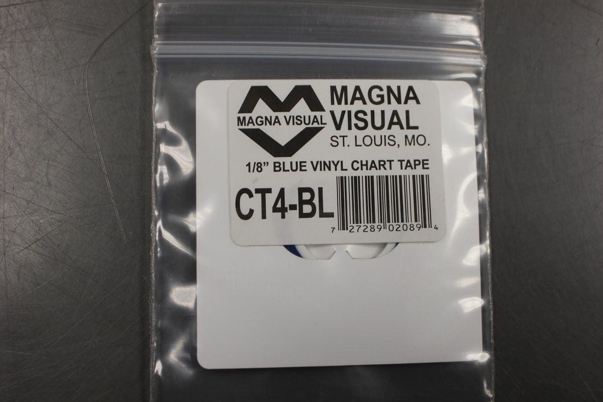 Magna Visual CT4-BL Blue Vinyl Chart Tape - 1/8" x 27' - New – Military ...