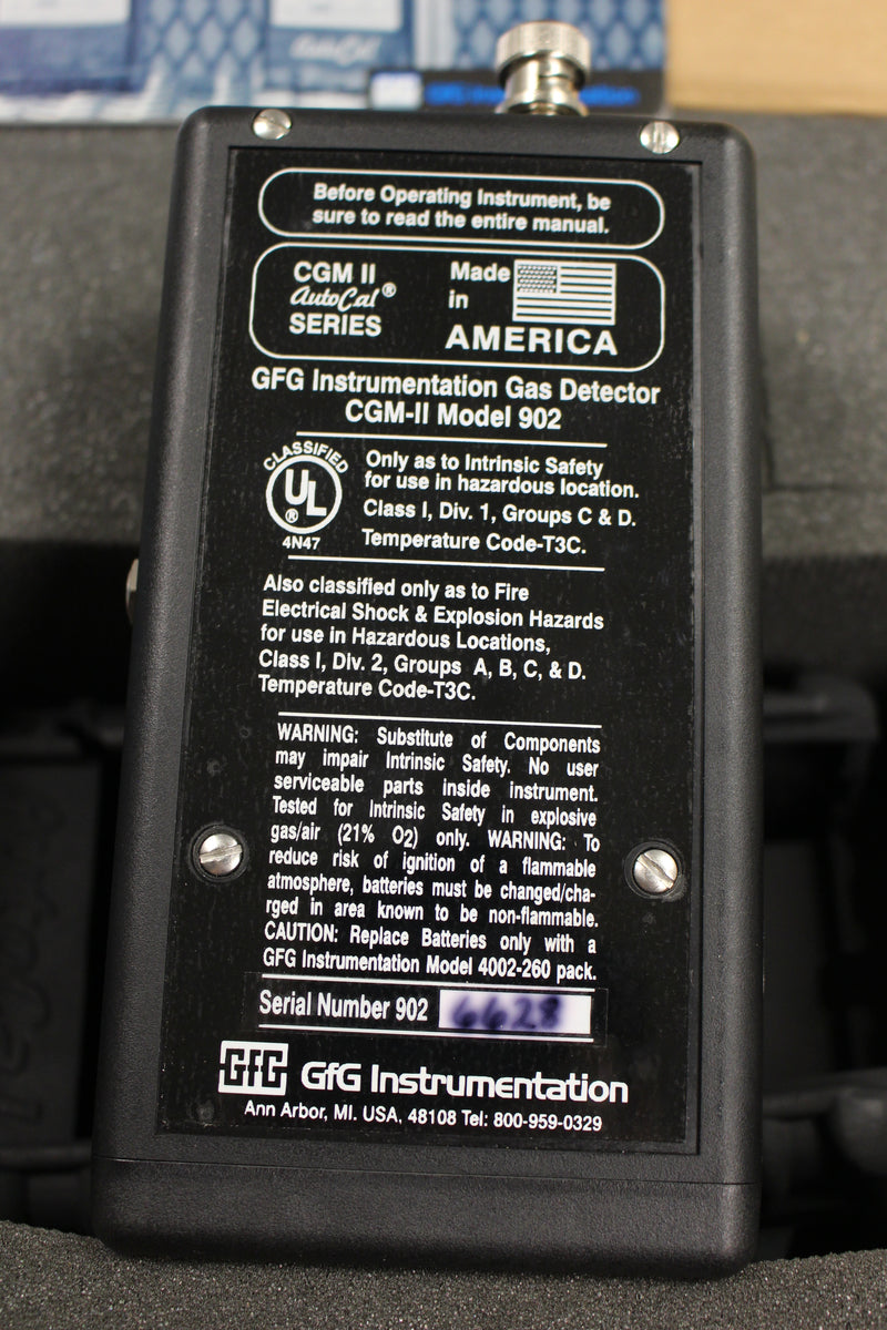 GFG Instrumentation Gas Detector - CGM-11 - Model: 902 - Used ...