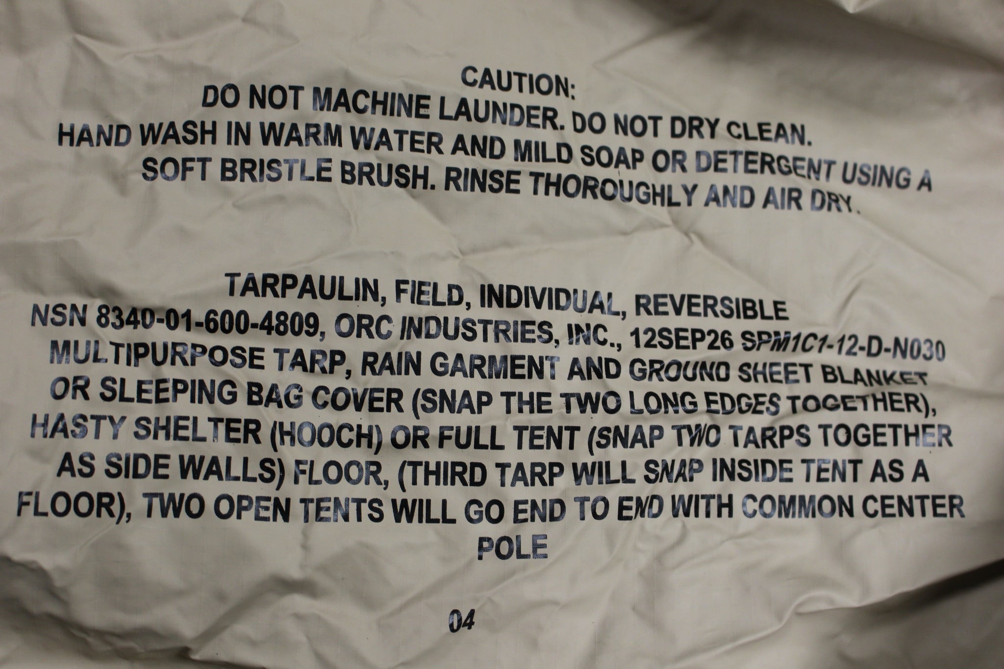 US Army Reversible Field Tarpaulin Tarp - ACU / Desert - 8340-01-600-4 ...