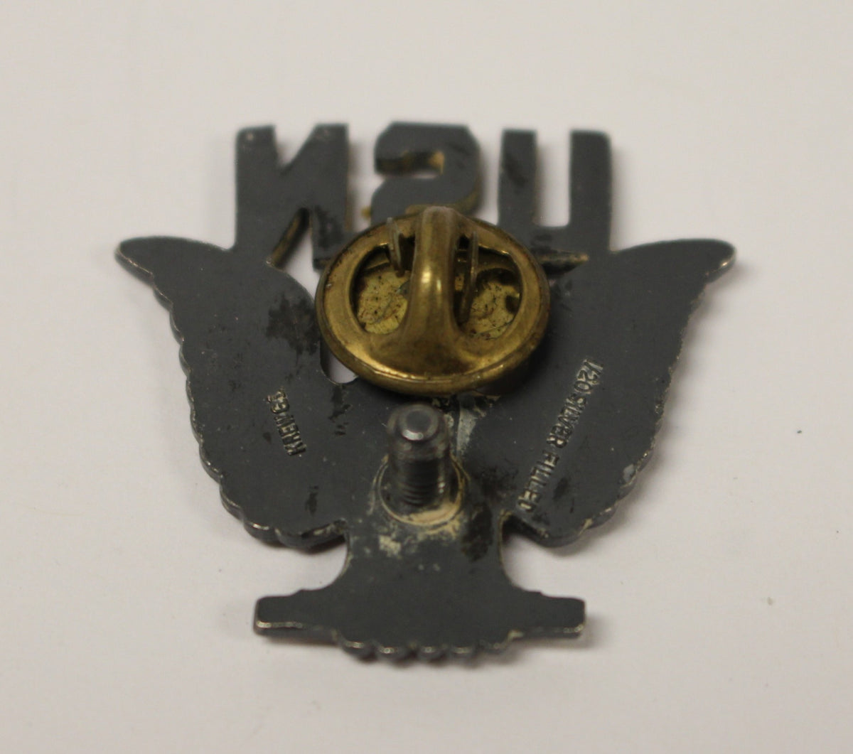 USN Perched Eagle 1" Lapel Pin - Oxidized - Used – Military Steals and ...