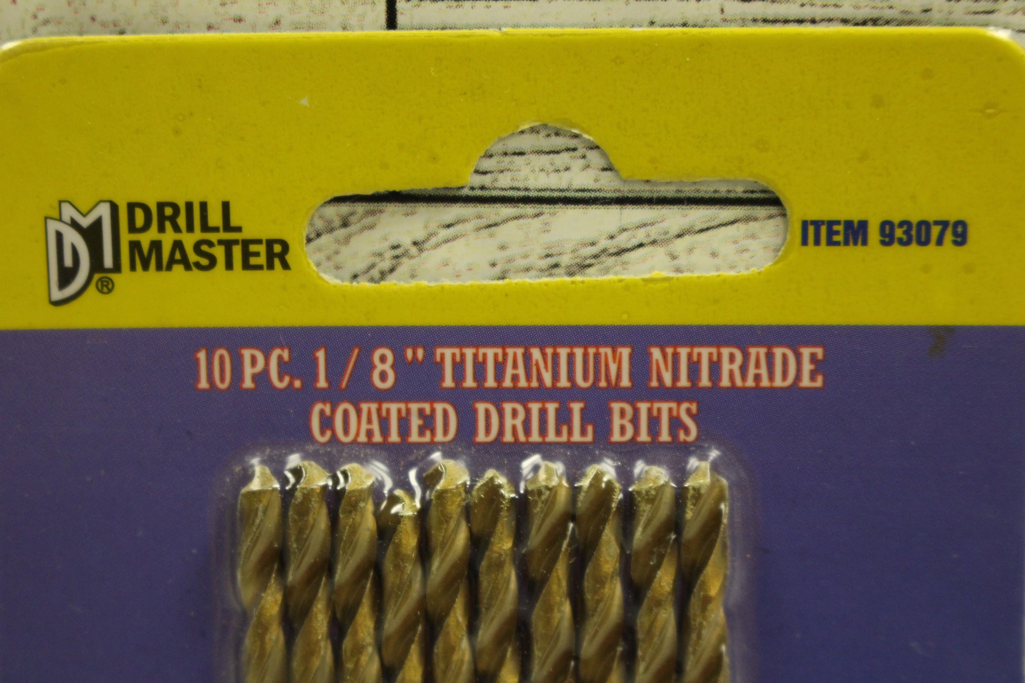 Drill Master 1/8" Titanium Nitride 10-Piece Coated Drill Bits - New ...