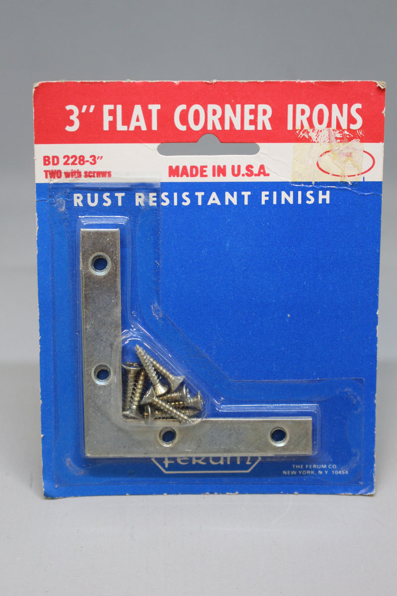 Ferum 3" Flat Corner Irons - BD 228-3 - New – Military Steals and Surplus