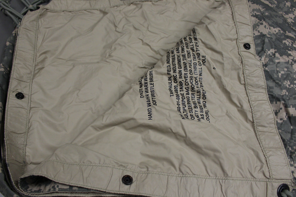 US Army Reversible Field Tarpaulin Tarp - ACU / Desert - 8340-01-600-4 ...