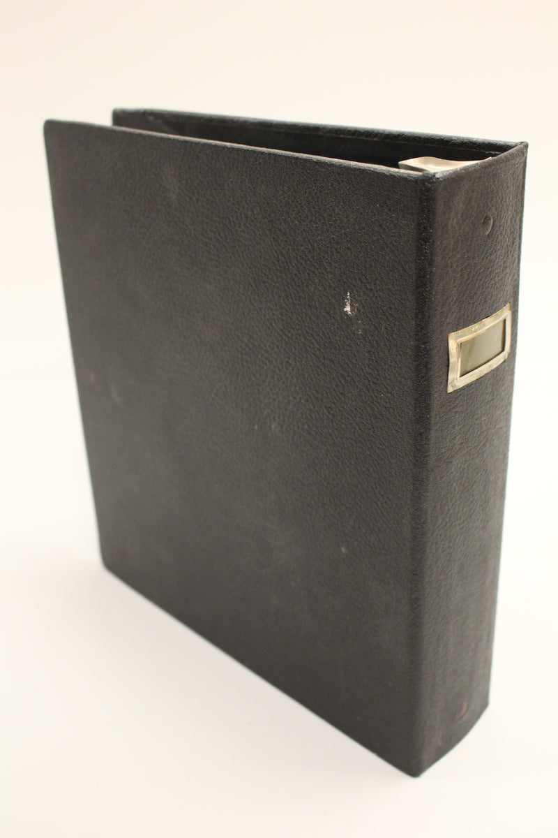 New York Loose Leaf Corp 3 Ring Binder - US Government - Black - Width ...