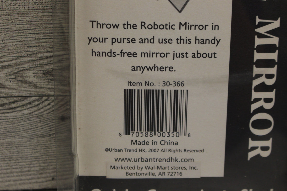 Robotic Mirror for Purse - 3 Part Mirror - 120 Degree Reflection - New ...