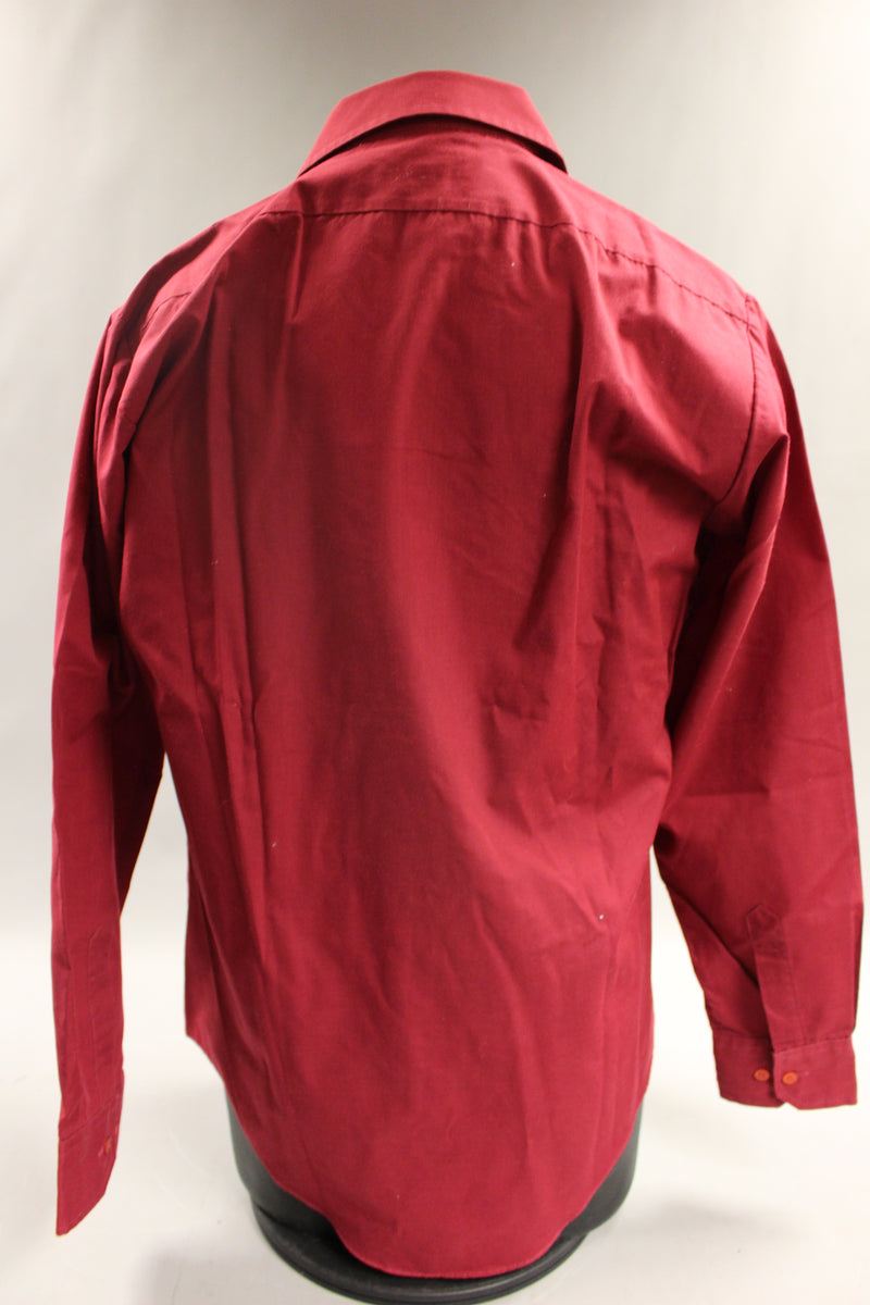 Eastmoor Men's Button Up Red Long Sleeve Shirt - 15-1/2 - 34/35 - Used ...