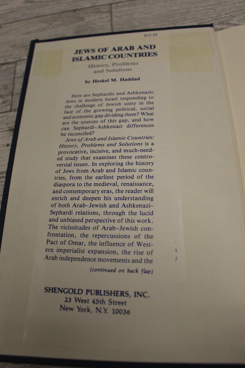 Jews of Arab and Islamic Countries by Heskel Haddad - Used – Military ...