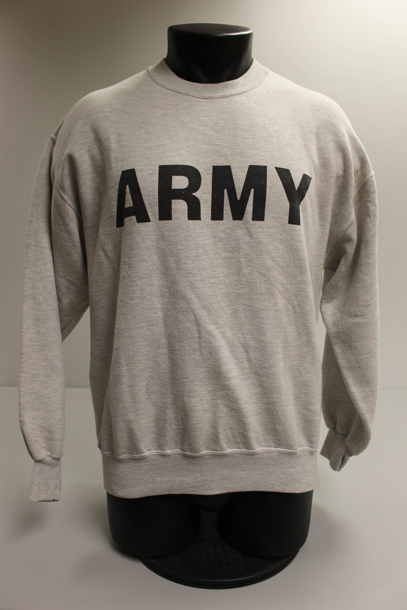 US Army Physical Fitness Uniform Sweat Shirt - PFU - Large - Used ...