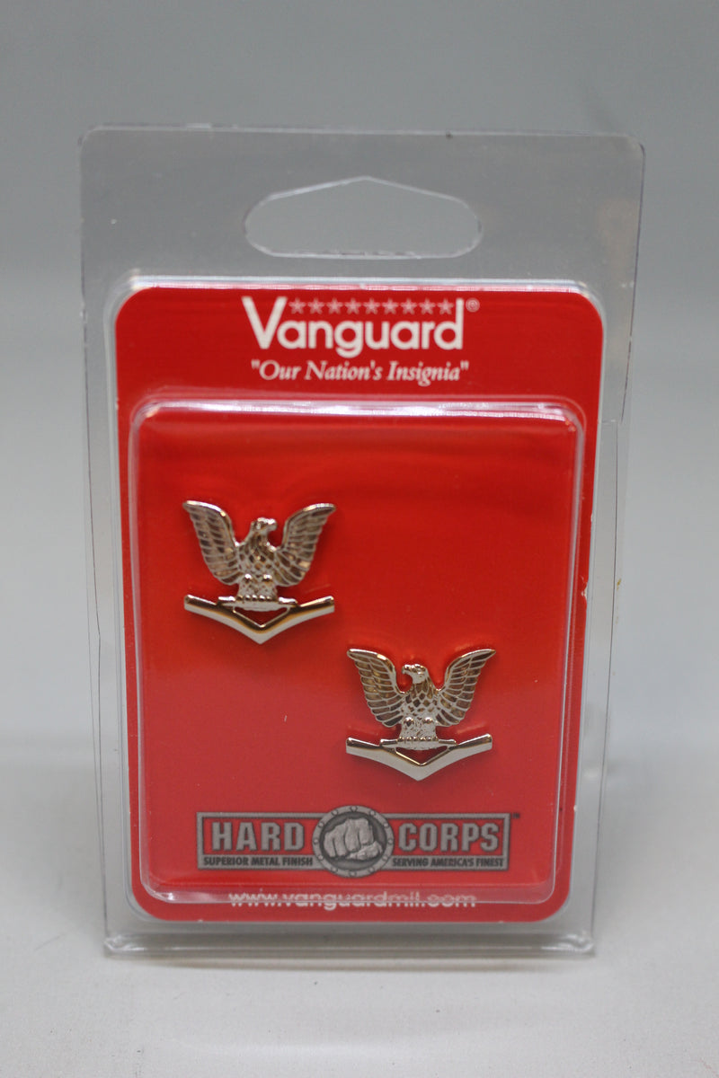 Vanguard Navy Service Collar Device Lapel Pins -E-4 Petty Officer 3rd ...
