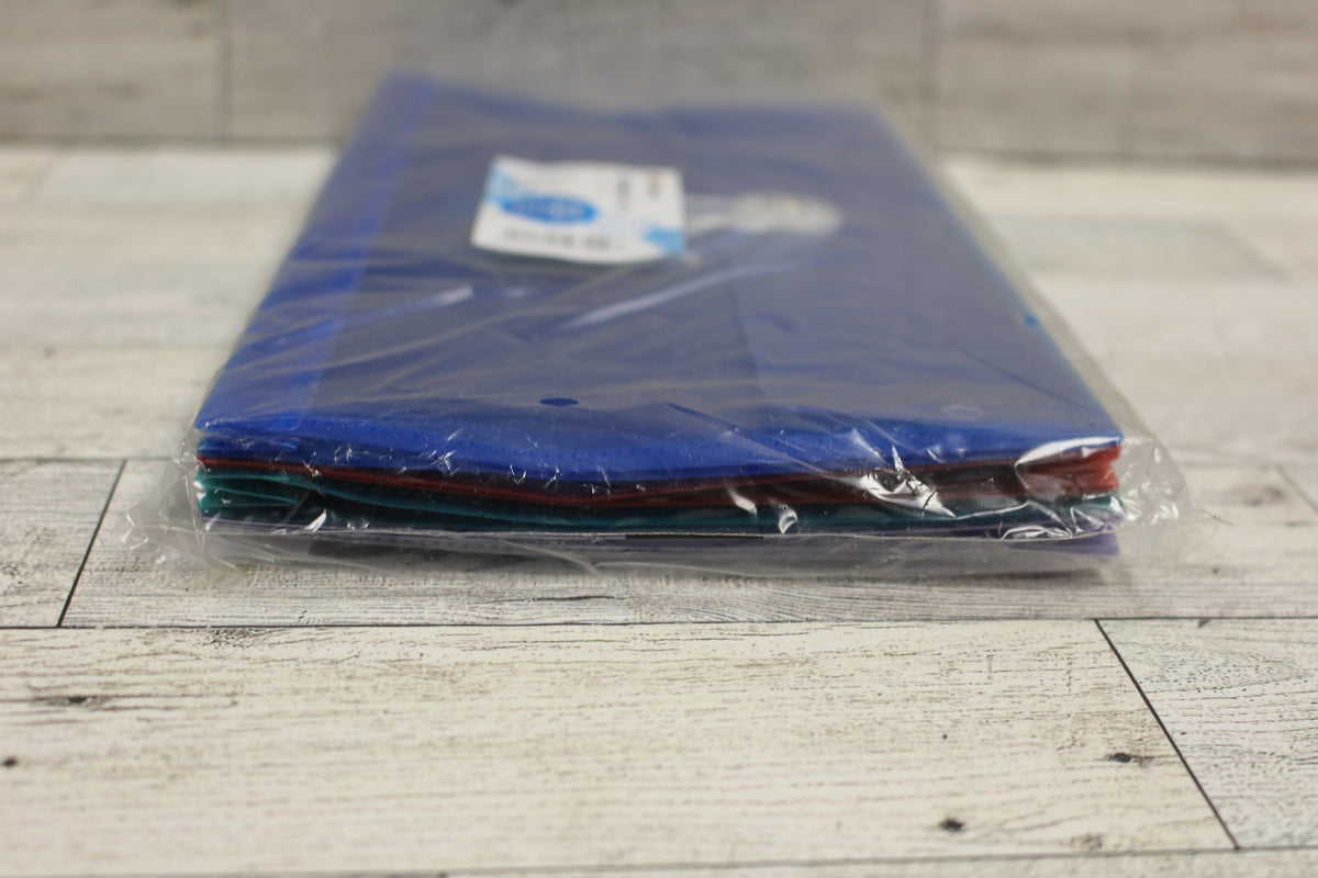 OfficeMax Poly Filing Button String Envelope - Assorted 5 Pack - 10x6 ...