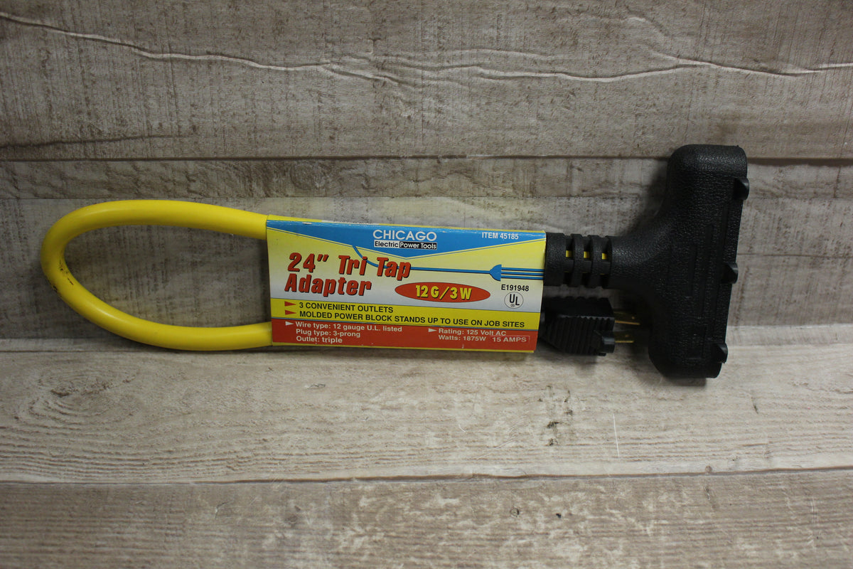 Chicago Electric Power Tools 24" Tri Tap Adapter -New – Military Steals ...