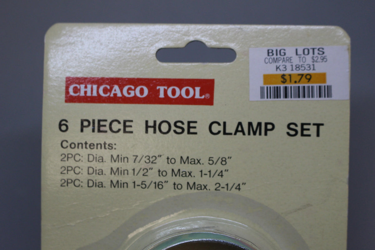 Chicago Tool 6 Piece Hose Clamp Set - New – Military Steals and Surplus