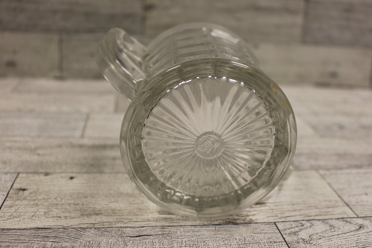 Vintage Hazel Atlas Colonial Block Glass Sugar Bowl with Lid - 5.5" Ta ...
