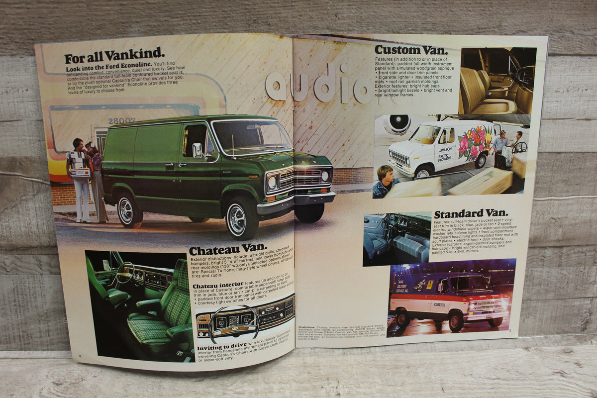 Vintage 1977 Ford Ecoline Vans Brochure Catalogs -Used – Military ...