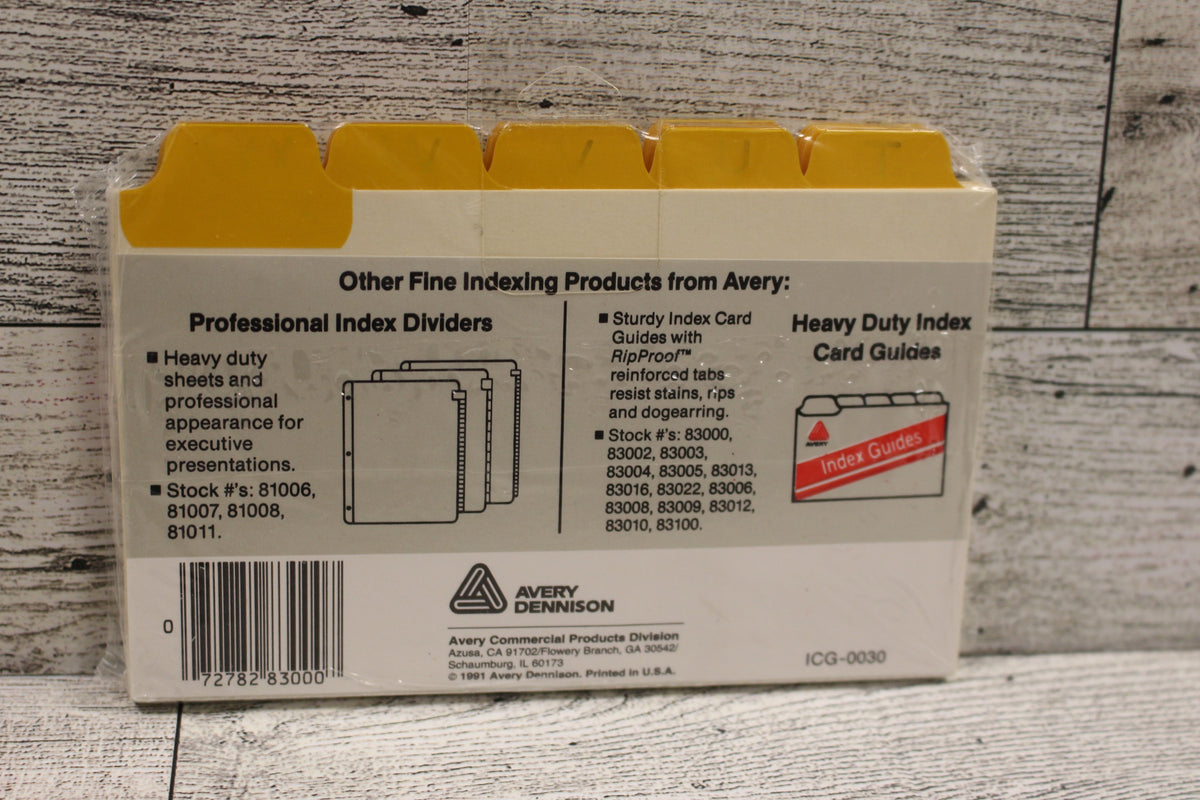 Avery Heavy Duty Index Guides- #83000 - Sealed - New – Military Steals ...