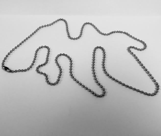 30 Inch Dog Tag Ball Chain – Military Steals and Surplus