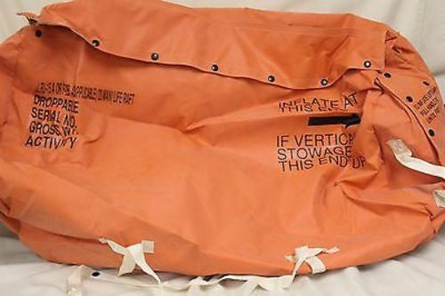 20 Man Life Raft Carrying Case, P/N 63A80H6-1, Includes rip cord, New ...