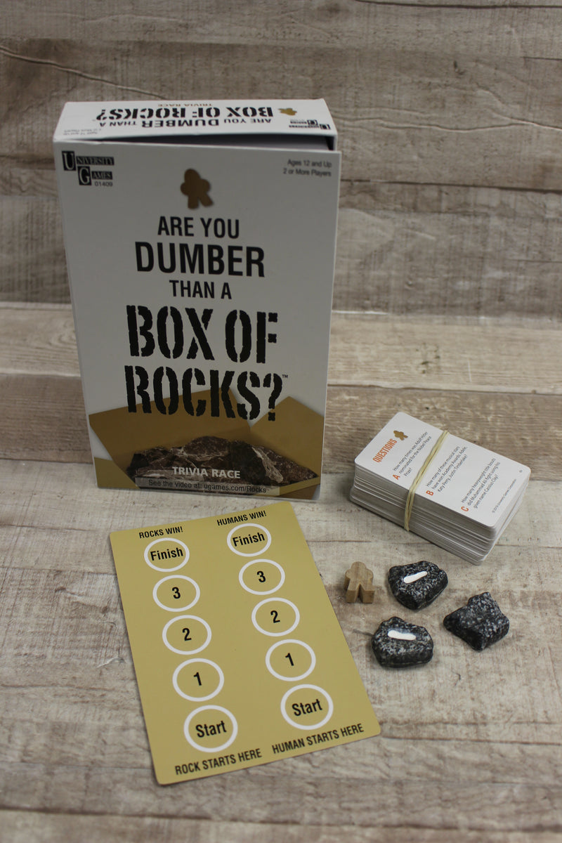 Are You Dumber Than A Box Of Rocks Trivia Game -New, Open Box ...