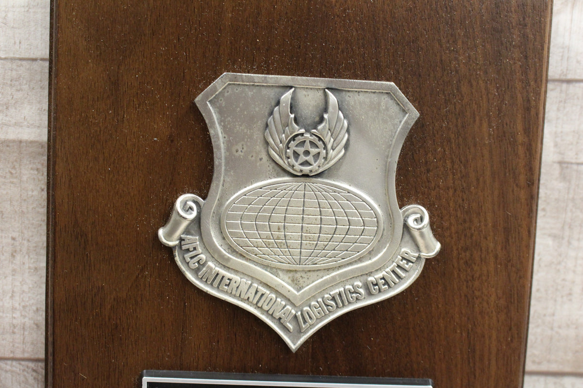 US Military AFLC International Logistics Center Plaque - Used ...