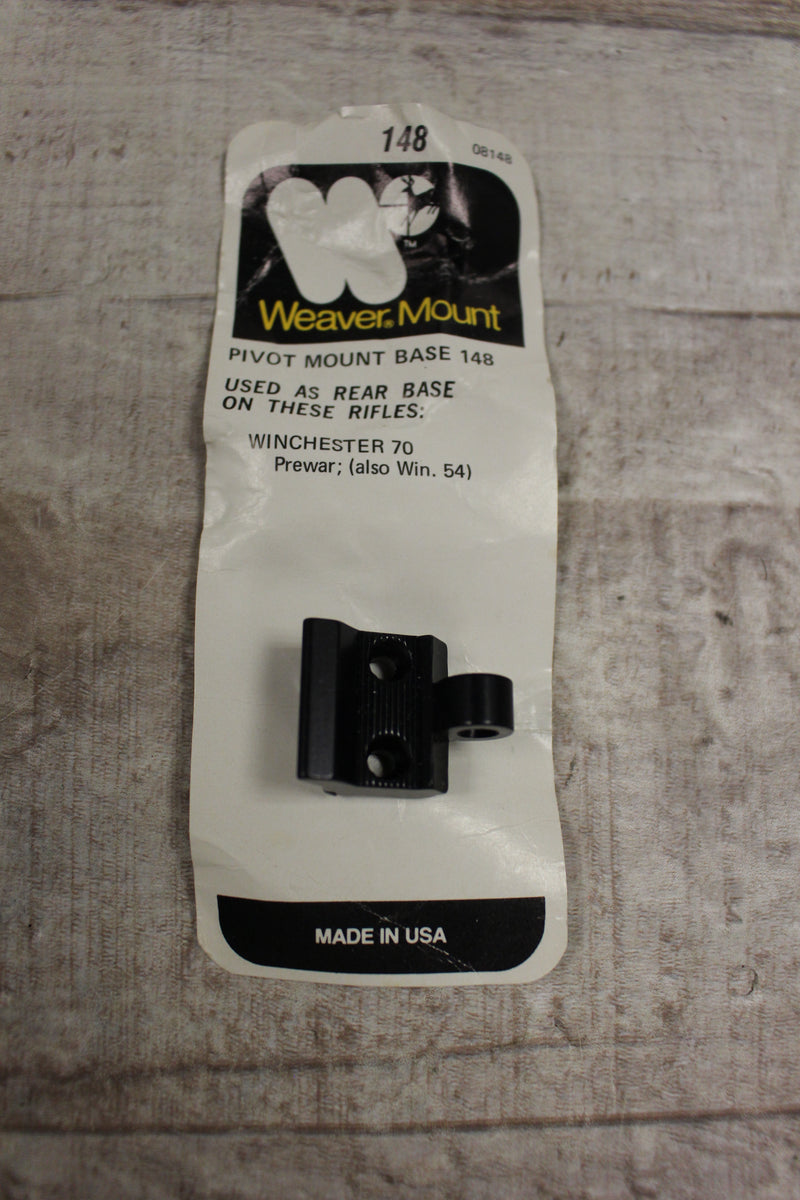 Weaver Mount 08148 Pivot Mount Base -Gloss Black -Used – Military ...