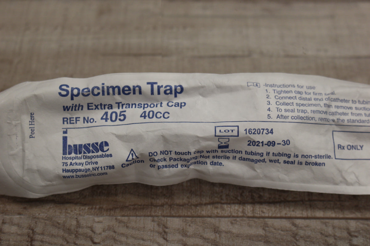 Busse Specimen Trap with Extra Transport Cap - 40cc - 405 - New ...