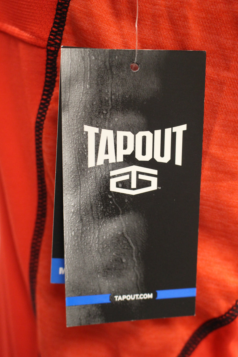 Tapout Flame Scarlet Left Chest Button Muscle Athletic Shirt Size Smal ...