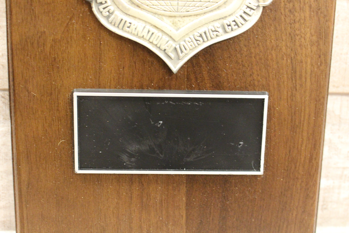 US Military AFLC International Logistics Center Plaque - Used ...