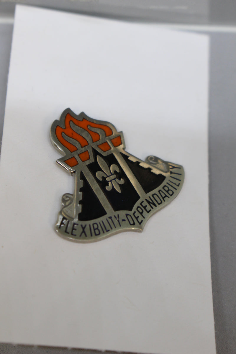 11th Signal Brigade Unit Crest Pin Flexibility Dependability -Used ...