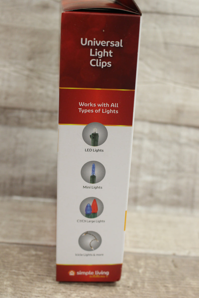 Universal Christmas Light Clips - 50 Clips - Works on Gutters, Shingle ...