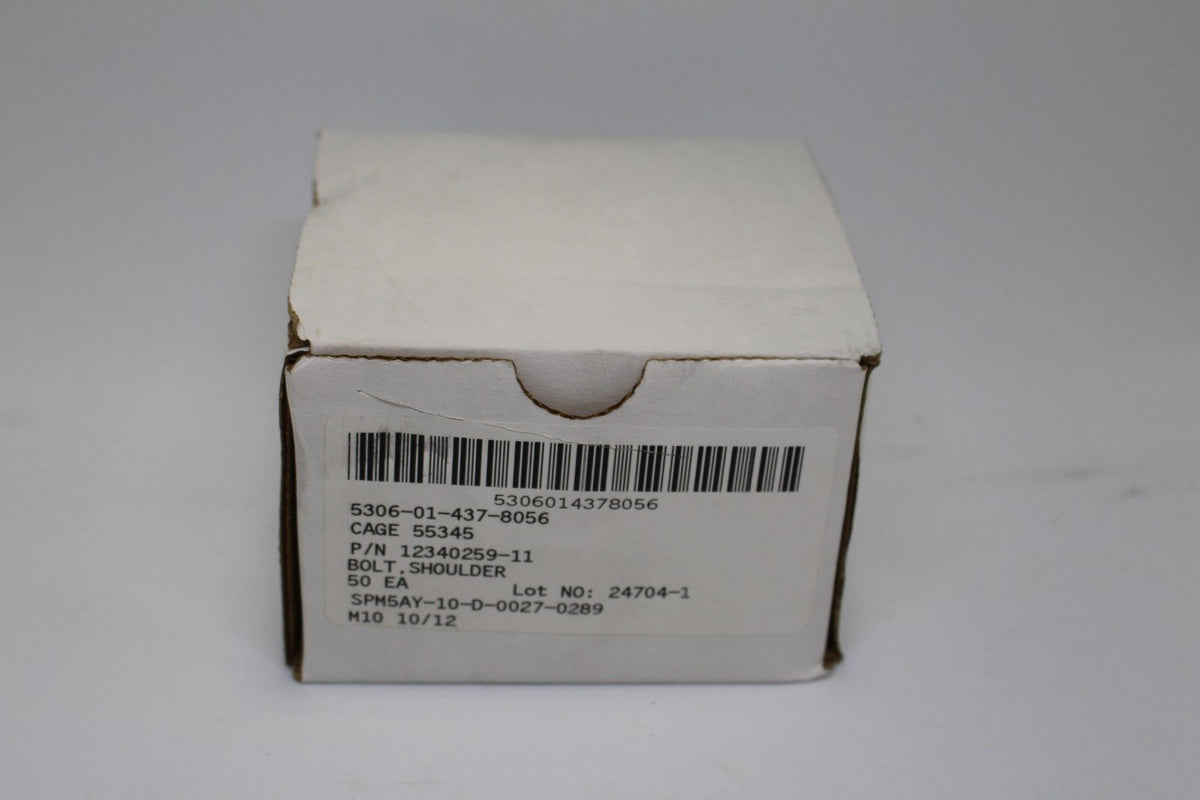 Shoulder Bolt, NSN 5306-01-437-8056, P/N 12340259-11, Box of 50 ...