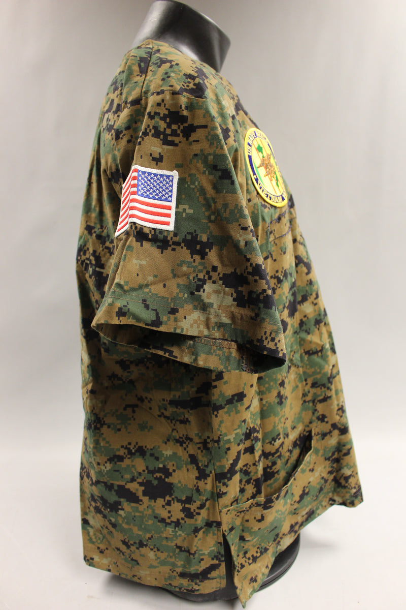 USN Green Marpat Vietnam Veteran Scrub With Golden Shellback Patch -Us ...
