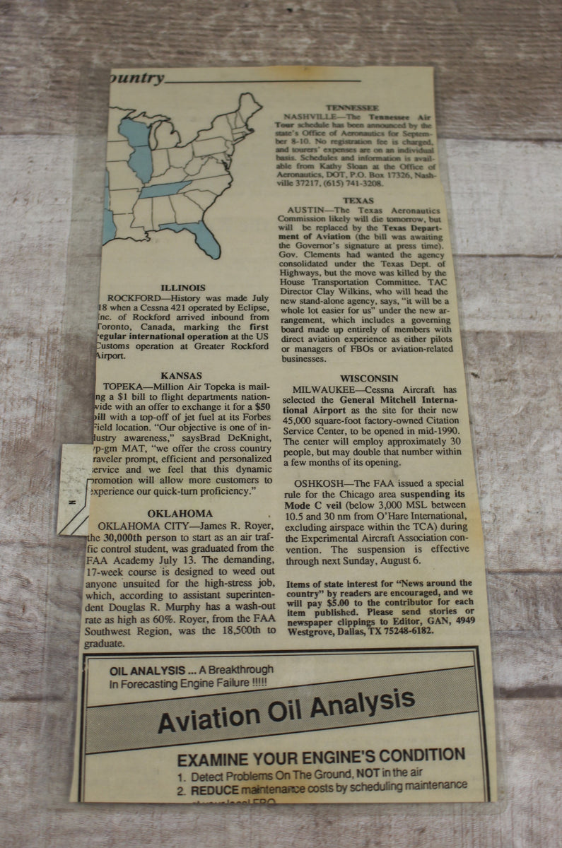 Homecoming for the Krier Planes Newpaper Article - By Don Downie - Lam ...