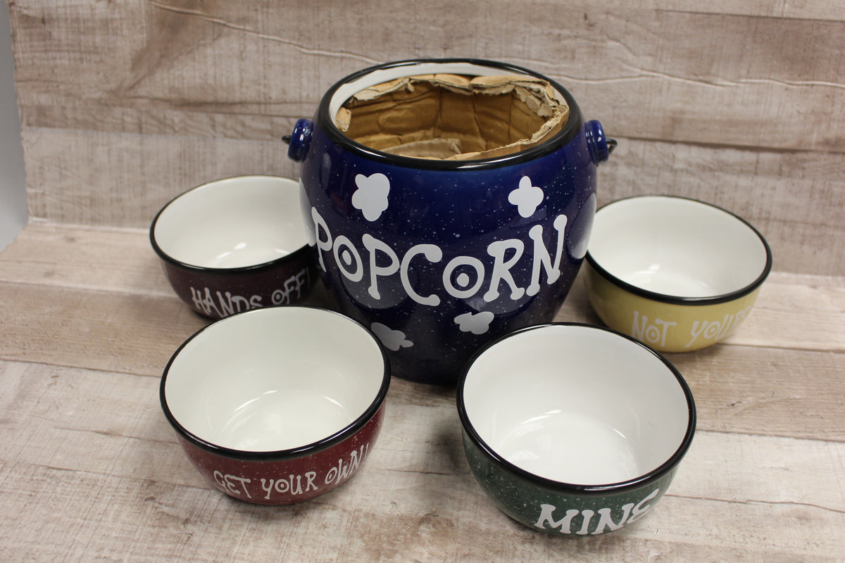 5-Piece Ceramic Popcorn Bucket For Family Movie Night -New – Military ...