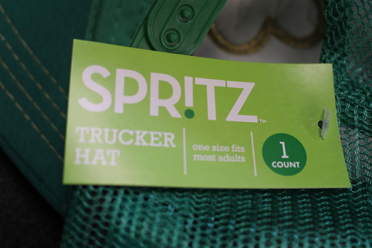 Spritz Green Shamrock Trucker Hat - Saint Patrick's Day - Lucky Clover ...