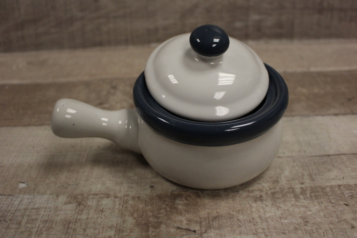 Miniature Ceramic Pot With Lid For Display Decoration Set Of 4 -Used ...